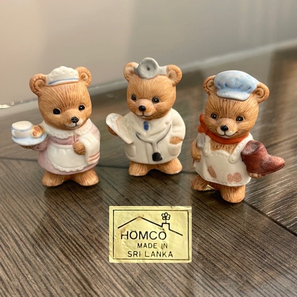 Homco | Accents | Vintage Homco Career Professional Bear Figurine ...